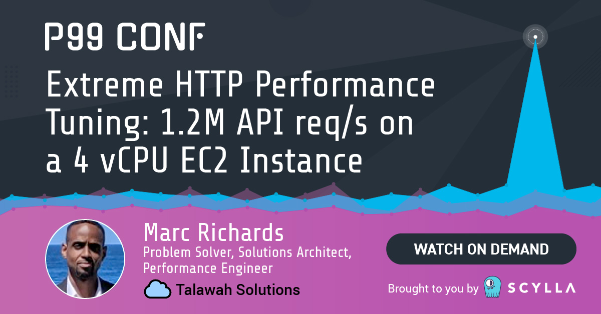 Extreme HTTP Performance Tuning: 1.2M API req/s on a 4 vCPU EC2 Instance - P99 CONF